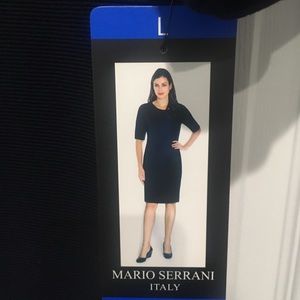 Mario Serrani Italy | Dresses | Nwt Navy Blue Dress | Poshmark